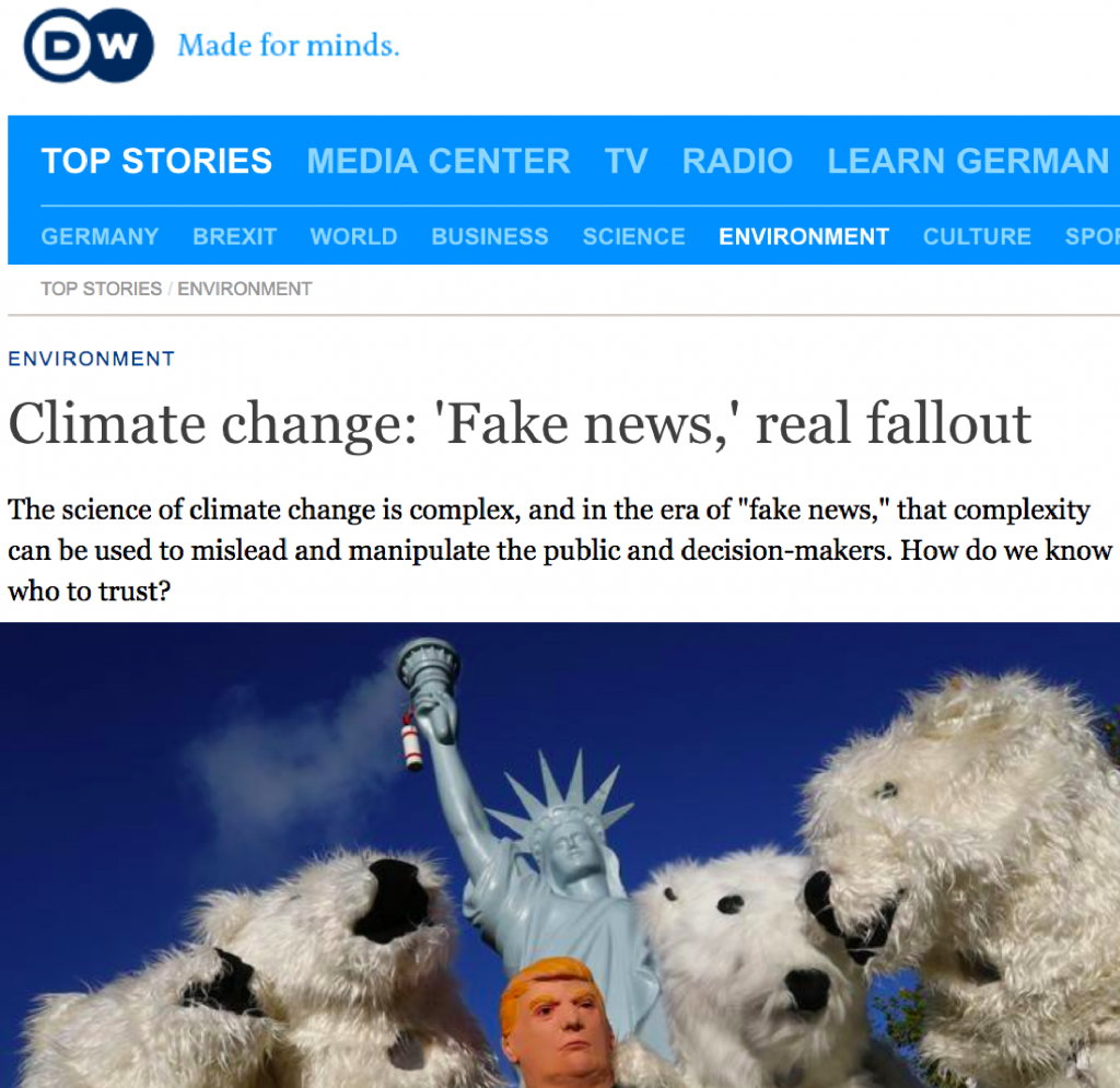 Climate change: ‘Fake news,’ real fallout – Science Feedback