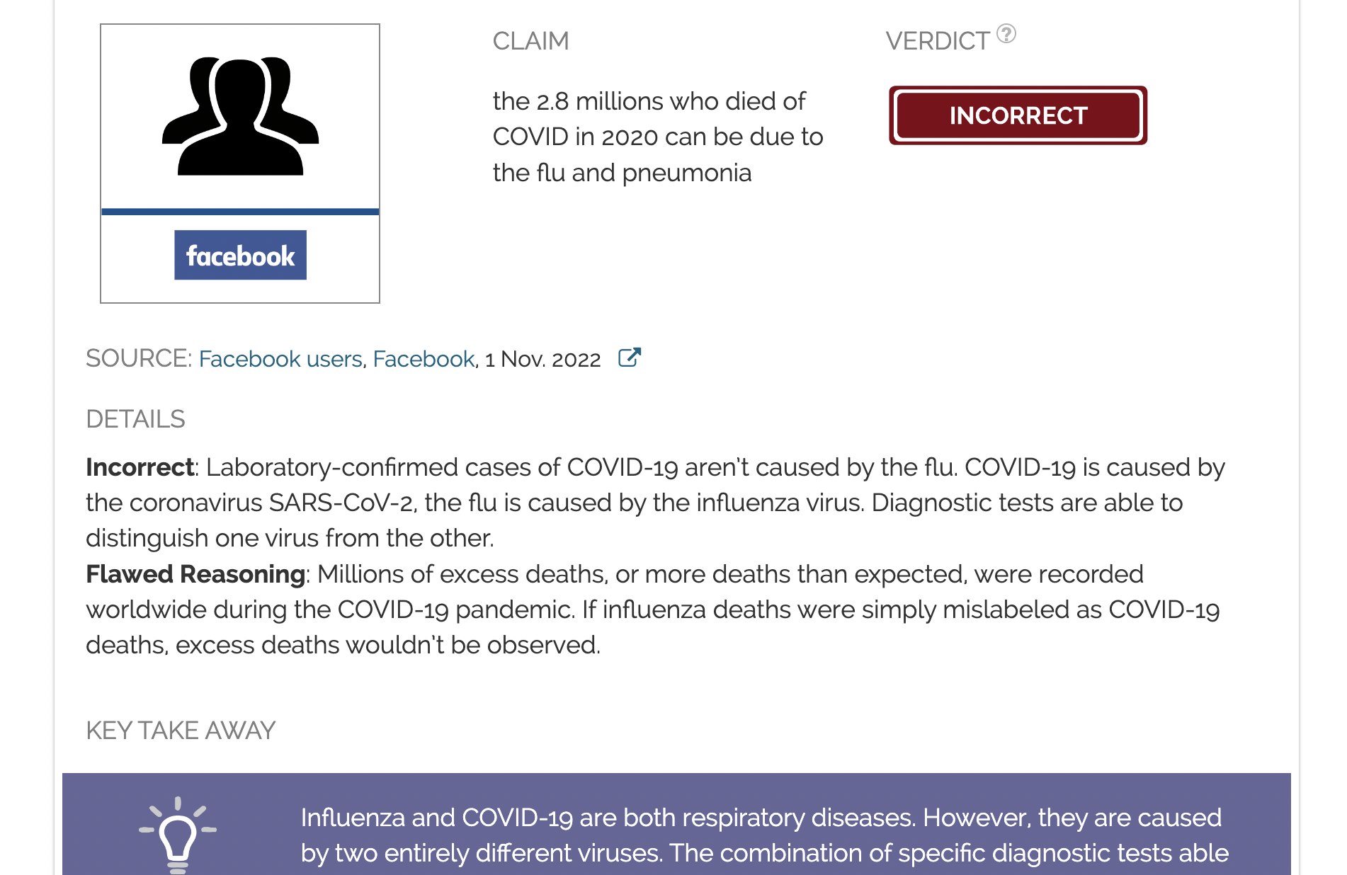 COVID-19 and influenza are different diseases caused by different ...